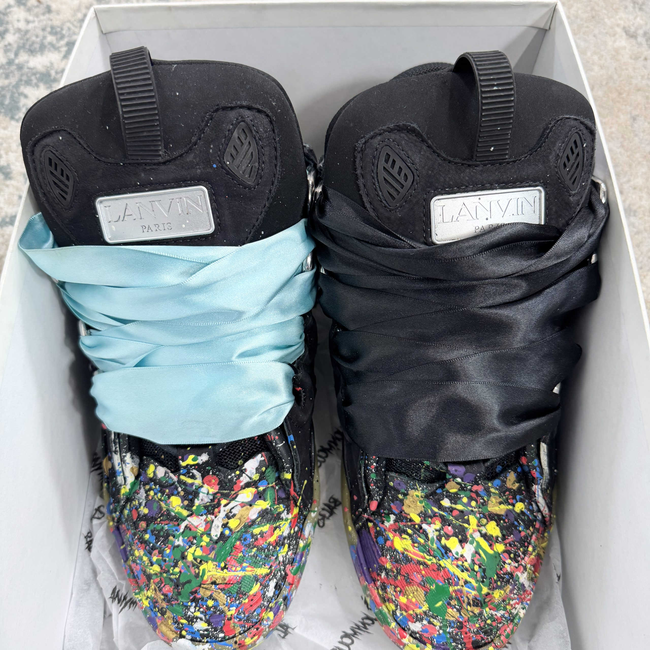 Lanvin x Gallery Dept Curb Low Top Trainers - Balrs Anonymous